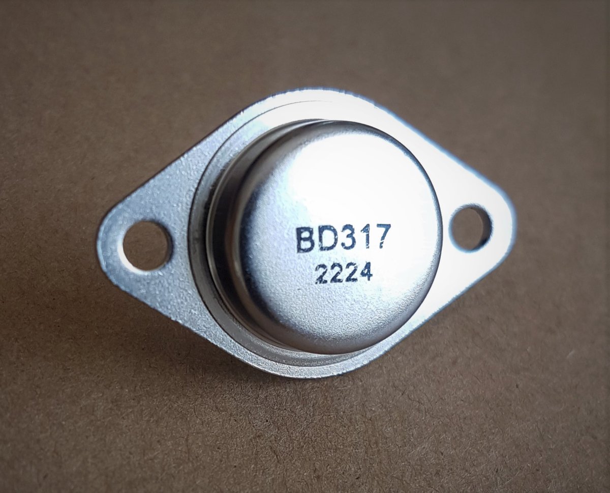 BD317, TO-3 - Transistor - Bjarne Bak - Elektronik og beslægtede dele.....