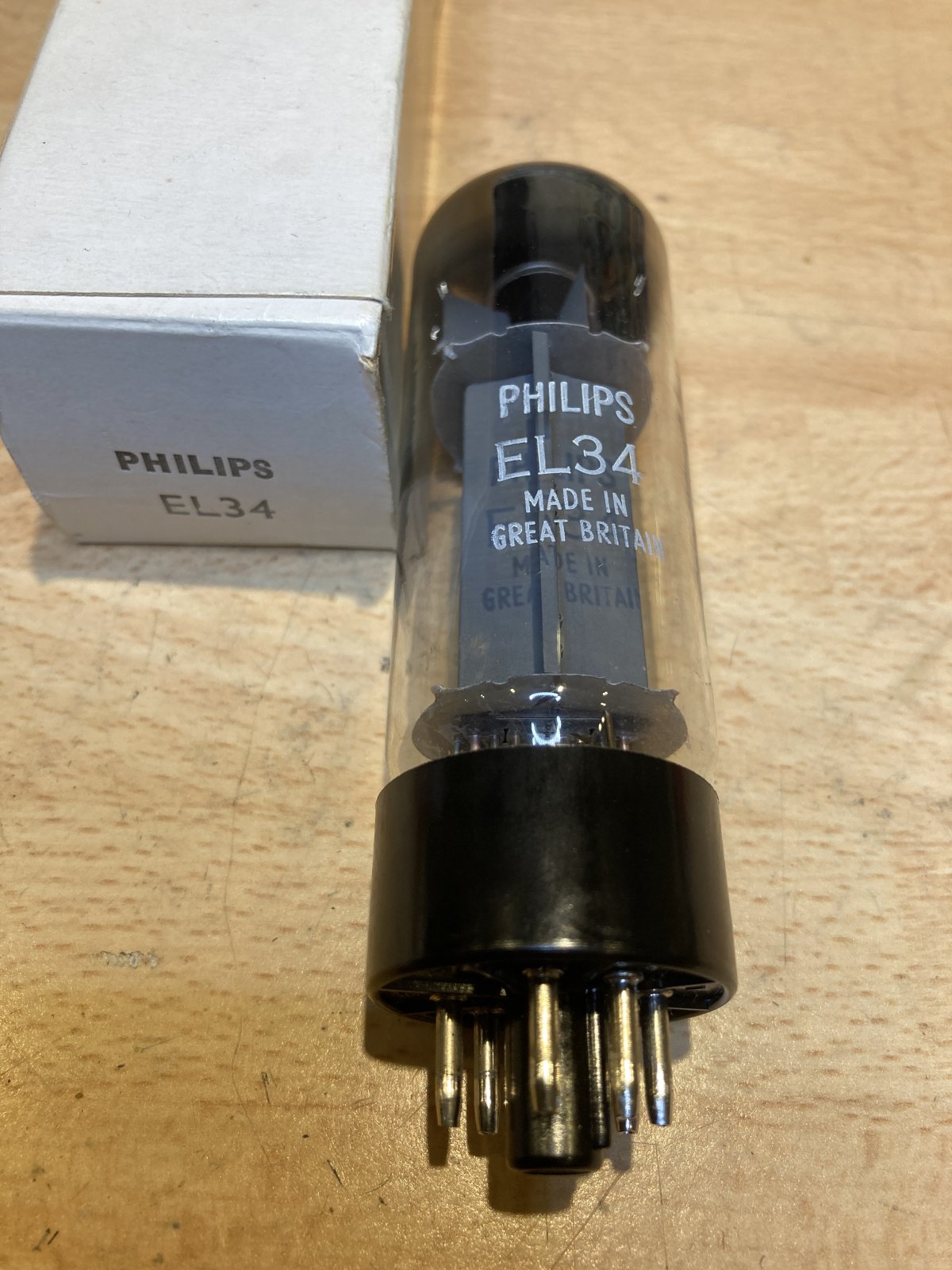 Pentode EL34 Philips - E-rør - Bjarne Bak - Elektronik og beslægtede ...